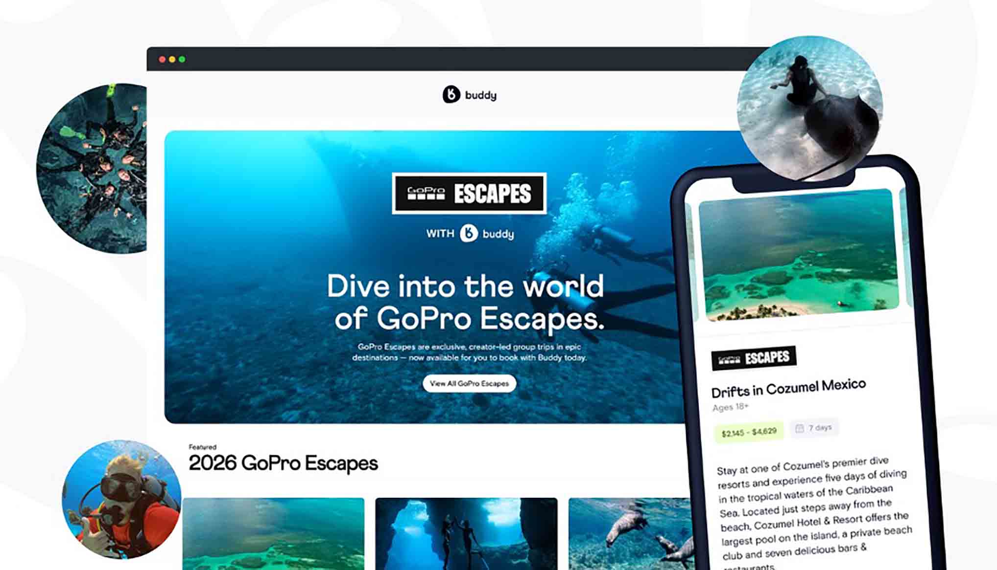 GoPro and Dive With Buddy Partner to Launch GoPro Escapes Booking Platform